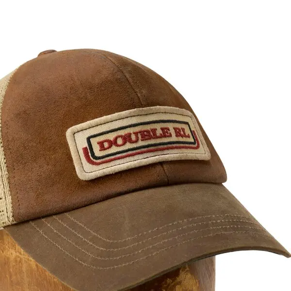 Ralph Lauren Logo-patch Suede Trucker Cap