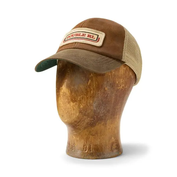 Ralph Lauren Logo-patch Suede Trucker Cap