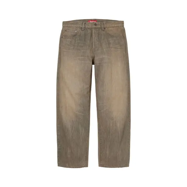 Supreme Distressed Loose Fit Selvedge Jean 'washed - Grey