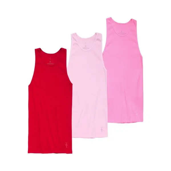 TRAVIS SCOTT Pink Pack Logo Tanks - Multicolor