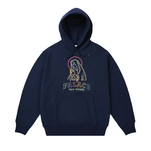 PALACE Hooded Sweatshirt With Graphic - Blue