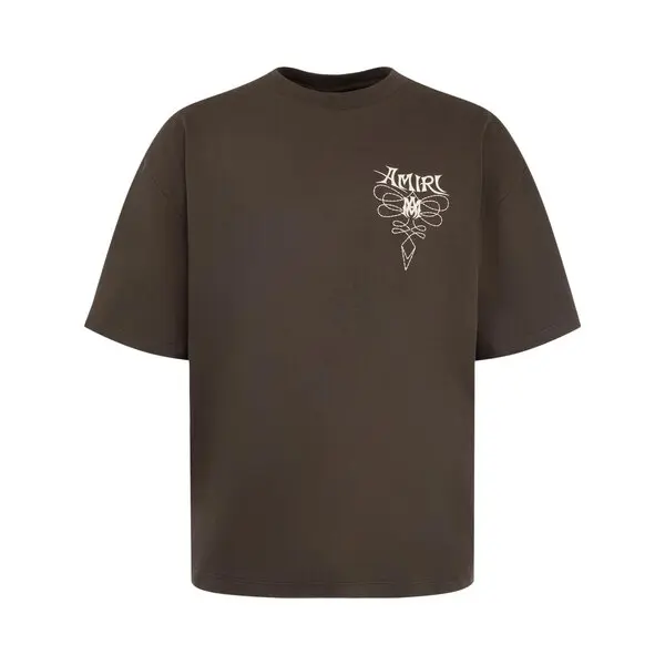 Amiri Lasso Oversized Tee 'husk - Brown