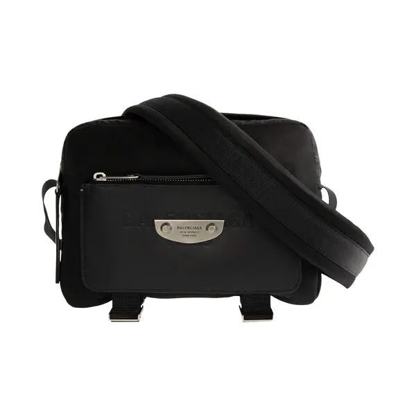 Balenciaga Sleek Nylon Zip Bag