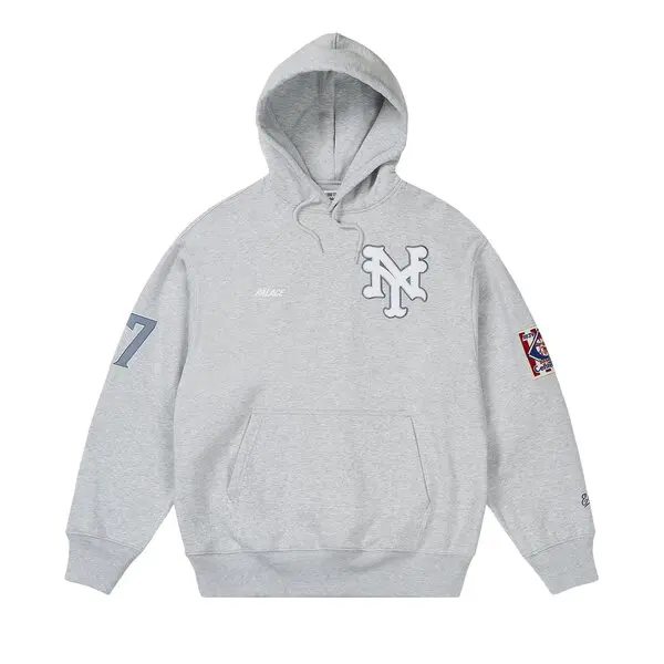 PALACE X Ebbets Field Flannels New York Cubans Hood Marl - Grey