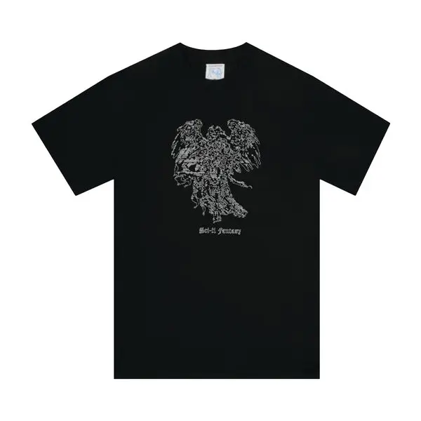 SCI-FI FANTASY Angel Graphic T-shirt - Black