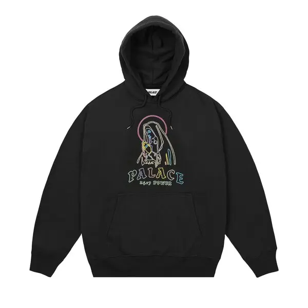 PALACE Pray For Us Hooded Sweatshirt - Black