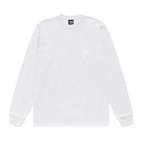StÜssy Basic Logo Long Sleeve T-shirt - Grey