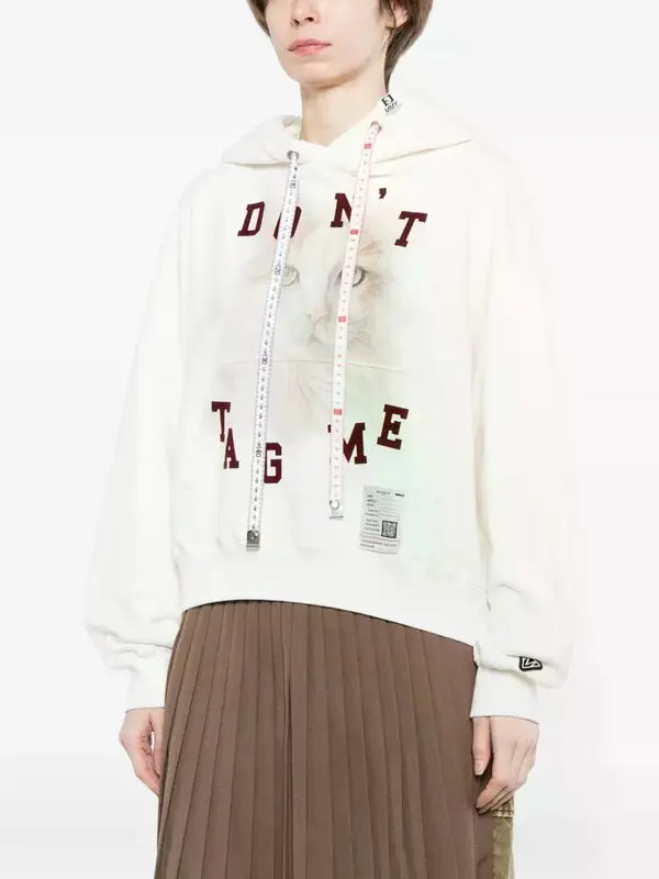 Mihara Yasuhiro Graphic Print Drawstring Hoodie