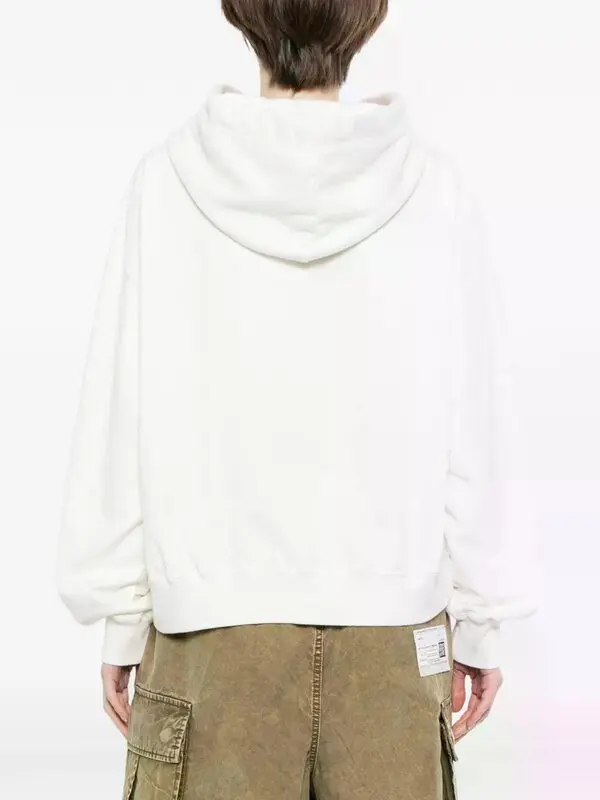 Mihara Yasuhiro Graphic Print Drawstring Hoodie