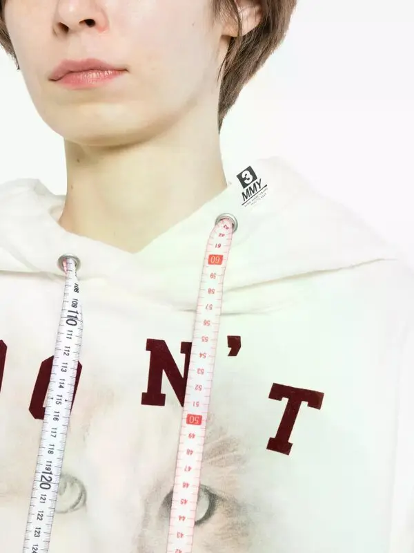 Mihara Yasuhiro Graphic Print Drawstring Hoodie