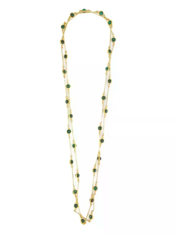 Sylvia Toledano Malachite Beaded Necklace