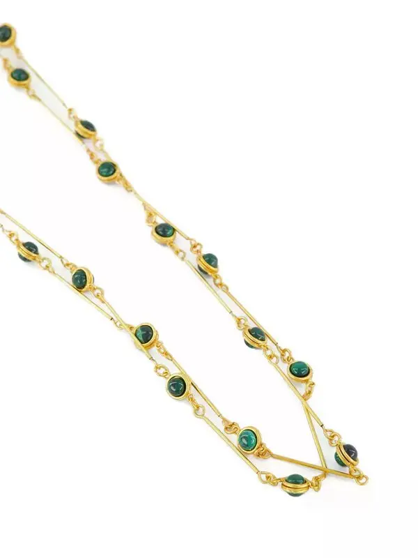 Sylvia Toledano Malachite Beaded Necklace
