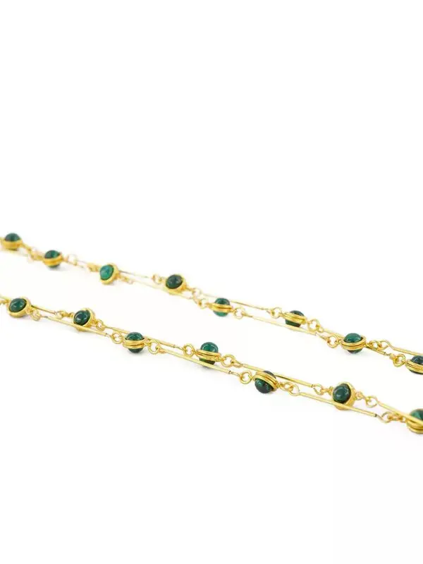 Sylvia Toledano Malachite Beaded Necklace