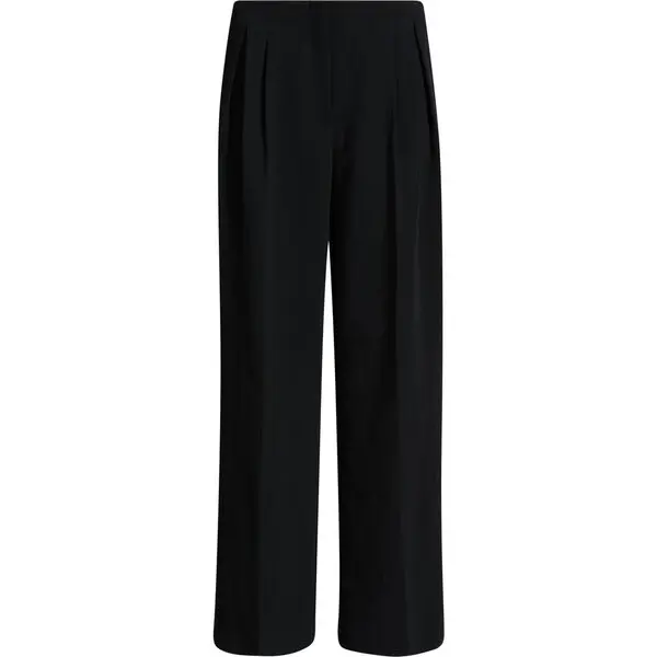 OPEN EDIT Curator Crepe Pleated Trousers - Black
