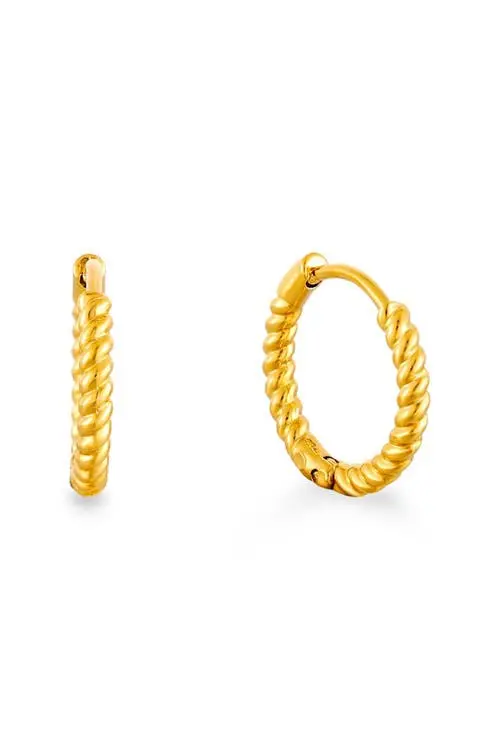 ATOLEA Twisted Hoops Earrings