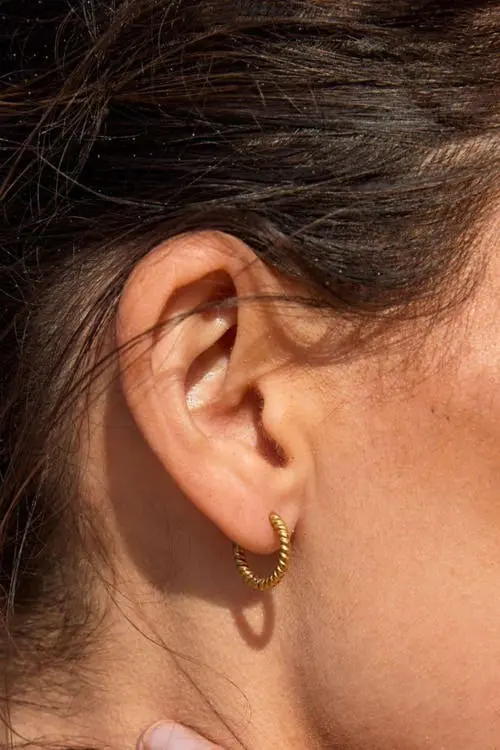 ATOLEA Twisted Hoops Earrings