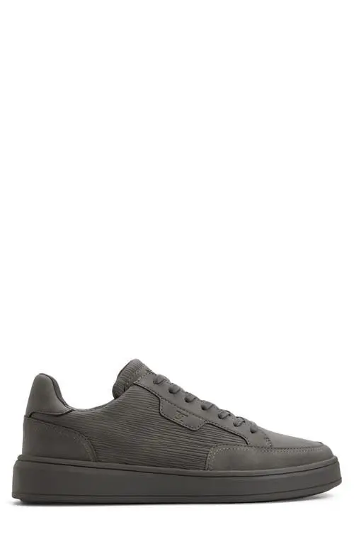 Aldo Miko Faux Leather Sneaker - Charcoal