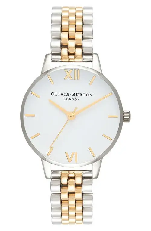 OLIVIA BURTON Two-tone Round Bracelet Watch