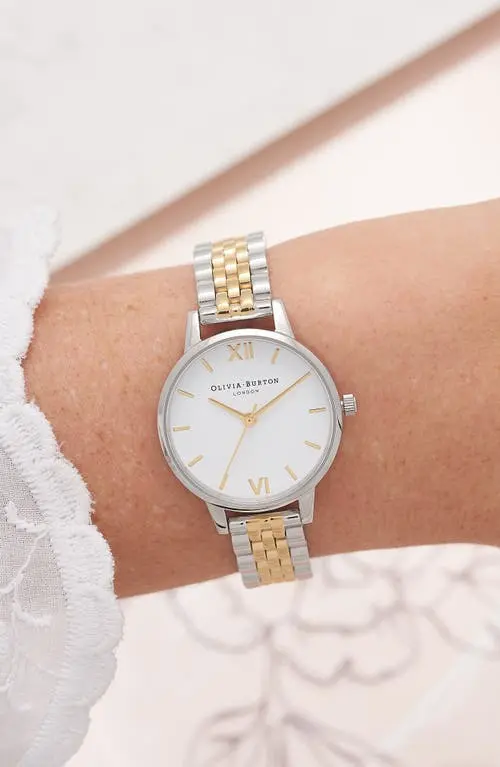 OLIVIA BURTON Two-tone Round Bracelet Watch