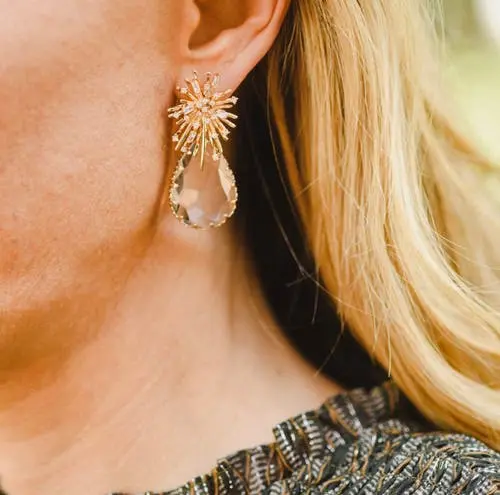 ERIN MCDERMOTT JEWELRY Champagne Drop Earrings