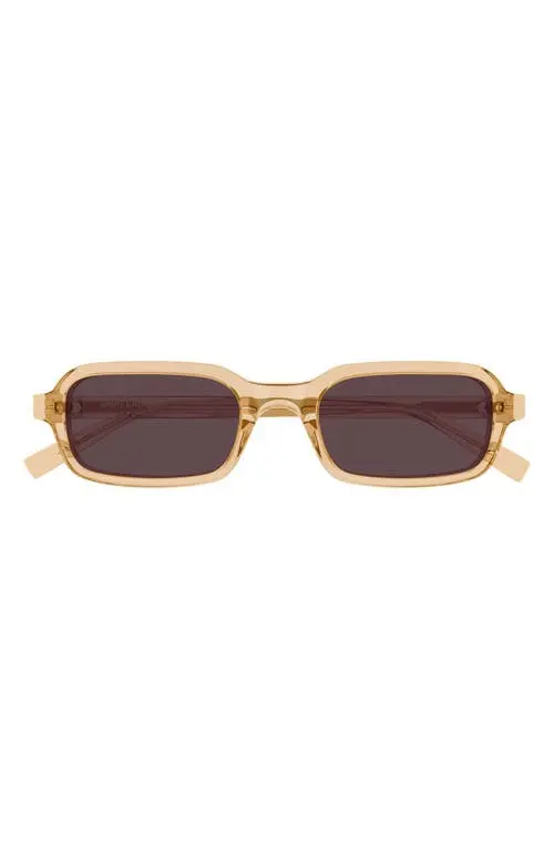 Saint Laurent Rectangle Sunglasses - Yellow