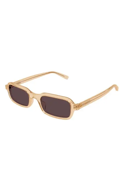 Saint Laurent Rectangle Sunglasses - Yellow