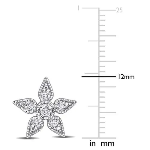 JULIANNA B. Lab-grown Diamond Flower Stud Earrings