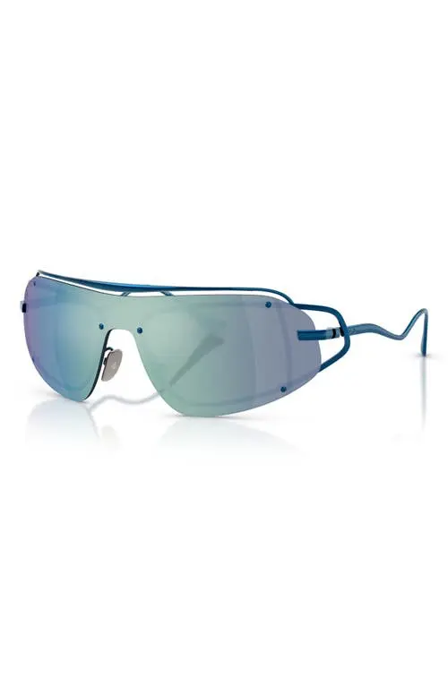SCUDERIA FERRARI 32mm Small Mirrored Rectangular Sunglasses