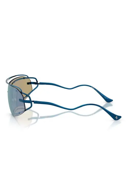 SCUDERIA FERRARI 32mm Small Mirrored Rectangular Sunglasses