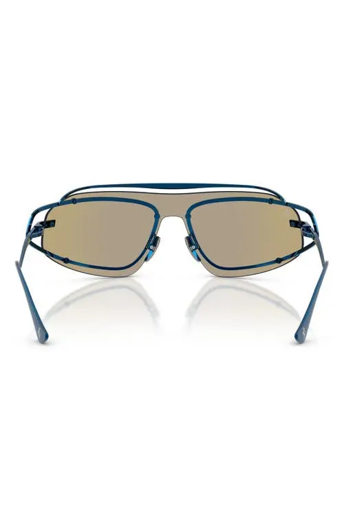 SCUDERIA FERRARI 32mm Small Mirrored Rectangular Sunglasses