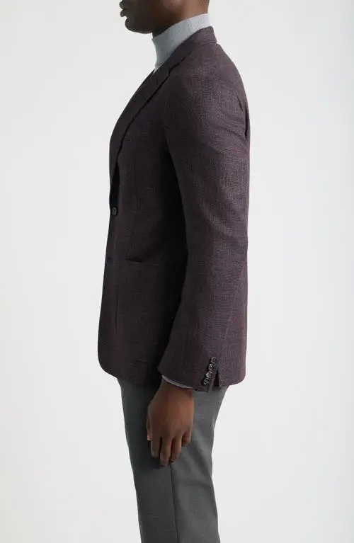 Canali Kei Trim Fit Solid Wool Sport Coat