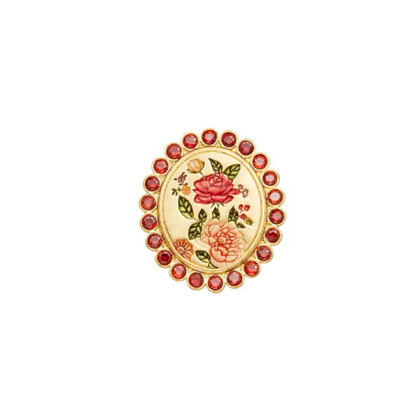 FABLE ENGLAND Eve Floral Brooch - Gold