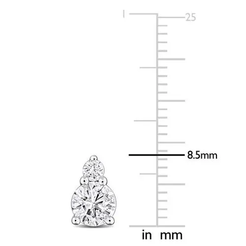 JULIANNA B. Lab-grown Diamond Two-stone Stud Earrings