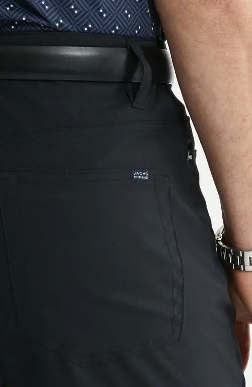 JACHS Straight Leg Stretch 5-pocket Pants - Black