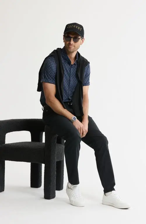 JACHS Straight Leg Stretch 5-pocket Pants - Black