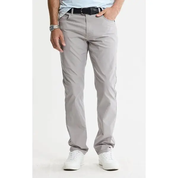 JACHS Straight Leg Stretch 5-pocket Pants - Grey