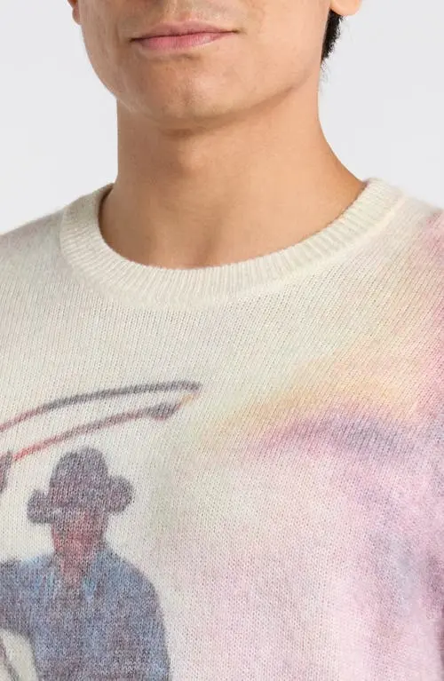 ONE OF THESE DAYS When I Close My Eyes" Cowboy Silhouette Sweater