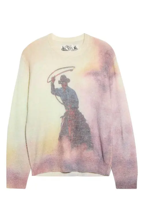 ONE OF THESE DAYS When I Close My Eyes" Cowboy Silhouette Sweater