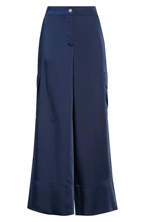 Bernardo Wide Leg Bellows Pocket Trousers