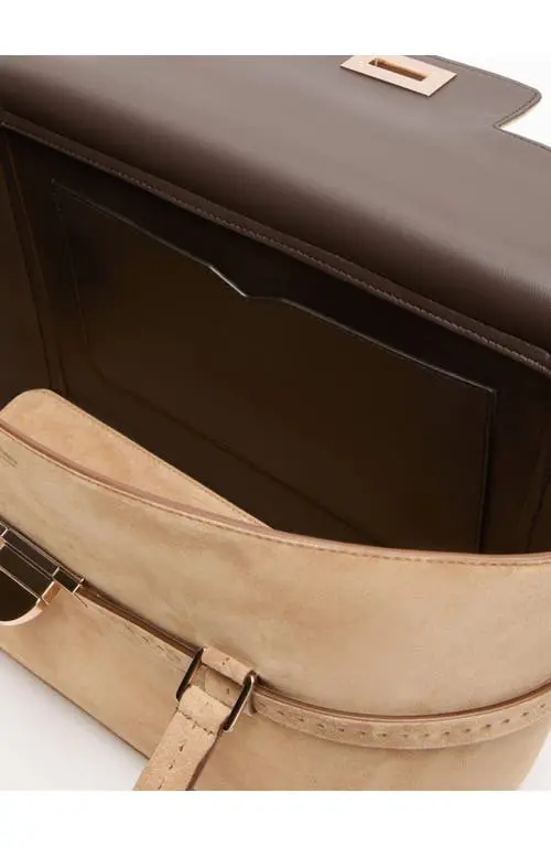 Max Mara Margaux Soft Suede Tote