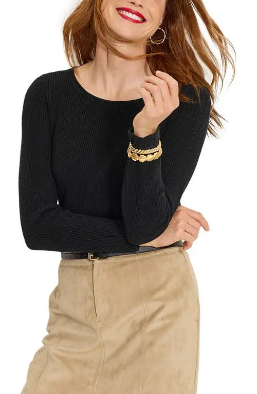 Tommy Bahama Opal Shore Crewneck Sweater - Black