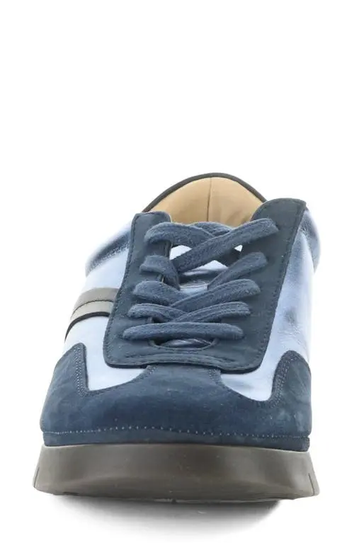 BOS. & CO. Lyrox Leather Sneaker - Petrol Multi