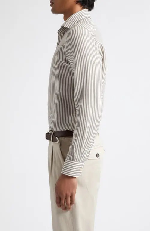 Eleventy Dandy Stripe Button-up Shirt