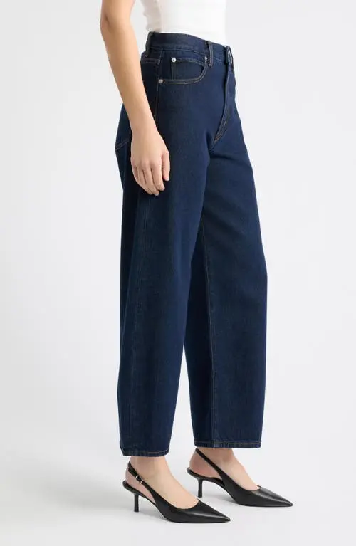 FRAME The Bow High Waist Crop Wide Leg Jeans - Rinse