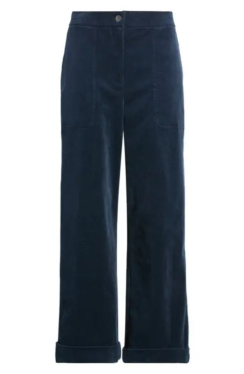 Eileen Fisher Straight Leg Ankle Pants - Maritime