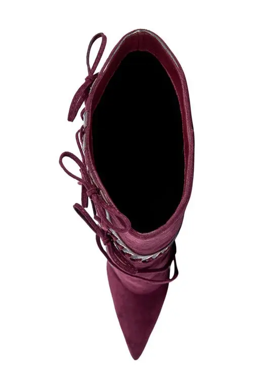 AZALEA WANG Mantegna Pointed Toe Wedge Boot