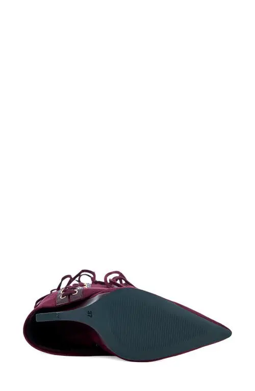 AZALEA WANG Mantegna Pointed Toe Wedge Boot