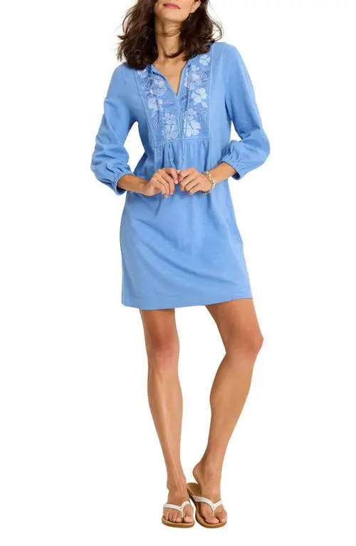 Tommy Bahama Sunset Harbor Embroidered Cotton Dress