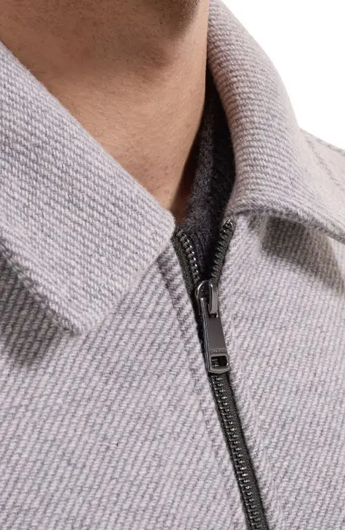 Bugatchi Hybrid Knit Blouson Jacket - Graphite