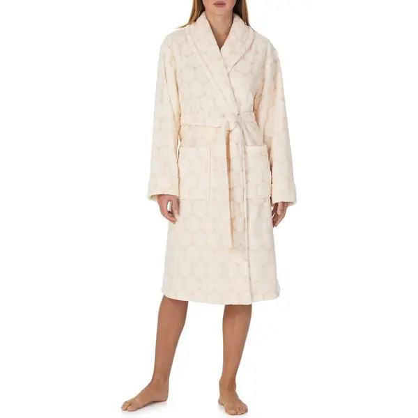 Kate Spade New York Plush Robe - Ecru